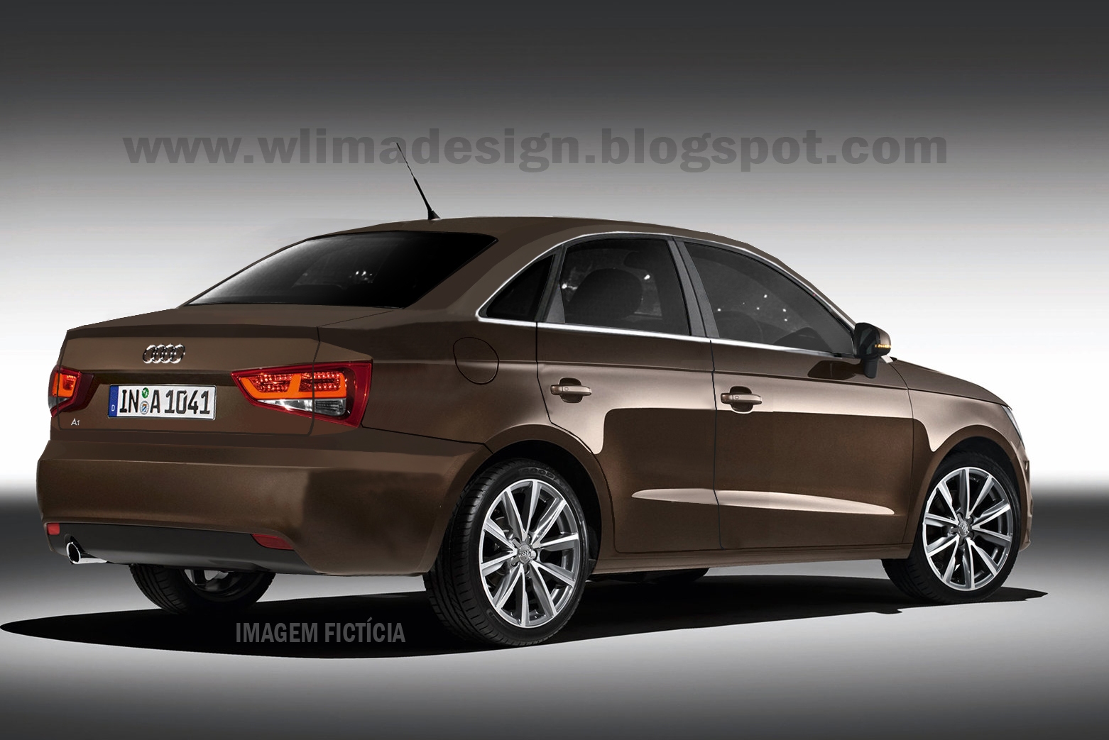 W.Lima Design: O pequeno Audi, agora com três volumes - Audi A1 Sedan