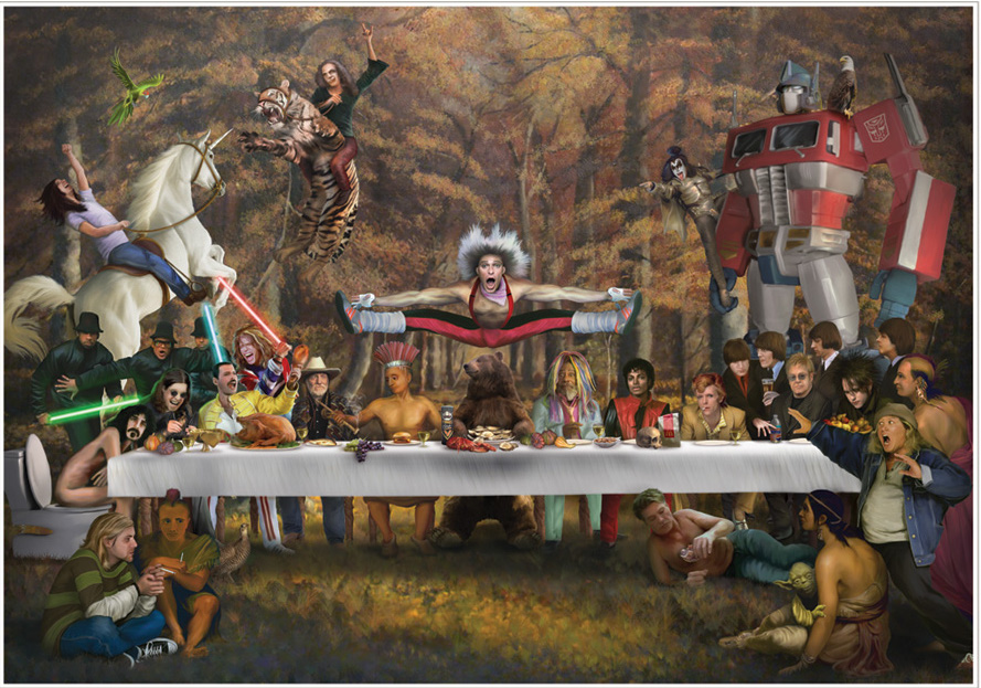 First Thanksgiving Paintings