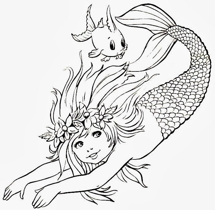 Desenhos De Sereias Para Colorir E Imprimir Desenhos