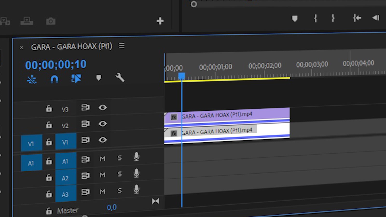 File Timeline Editing di Adobe Premiere ( Lengkap )