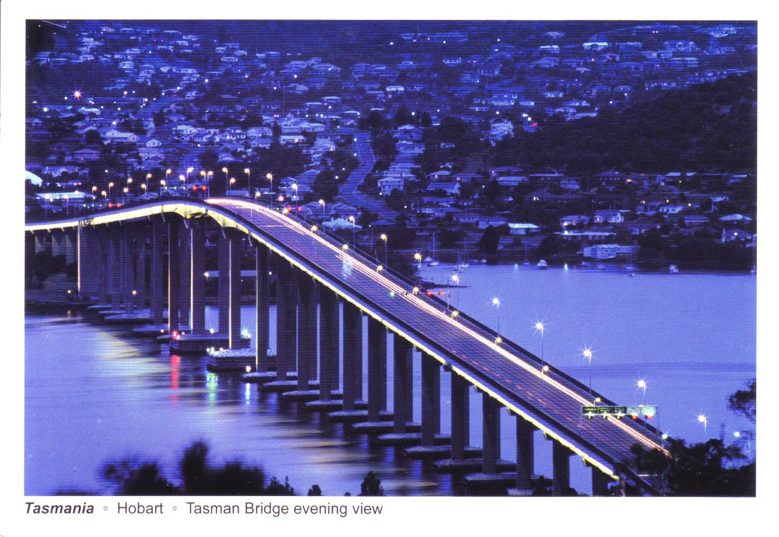 The World in Postcards - Sabine's Blog: Tasman Bridge, Hobart, Tasmania ...