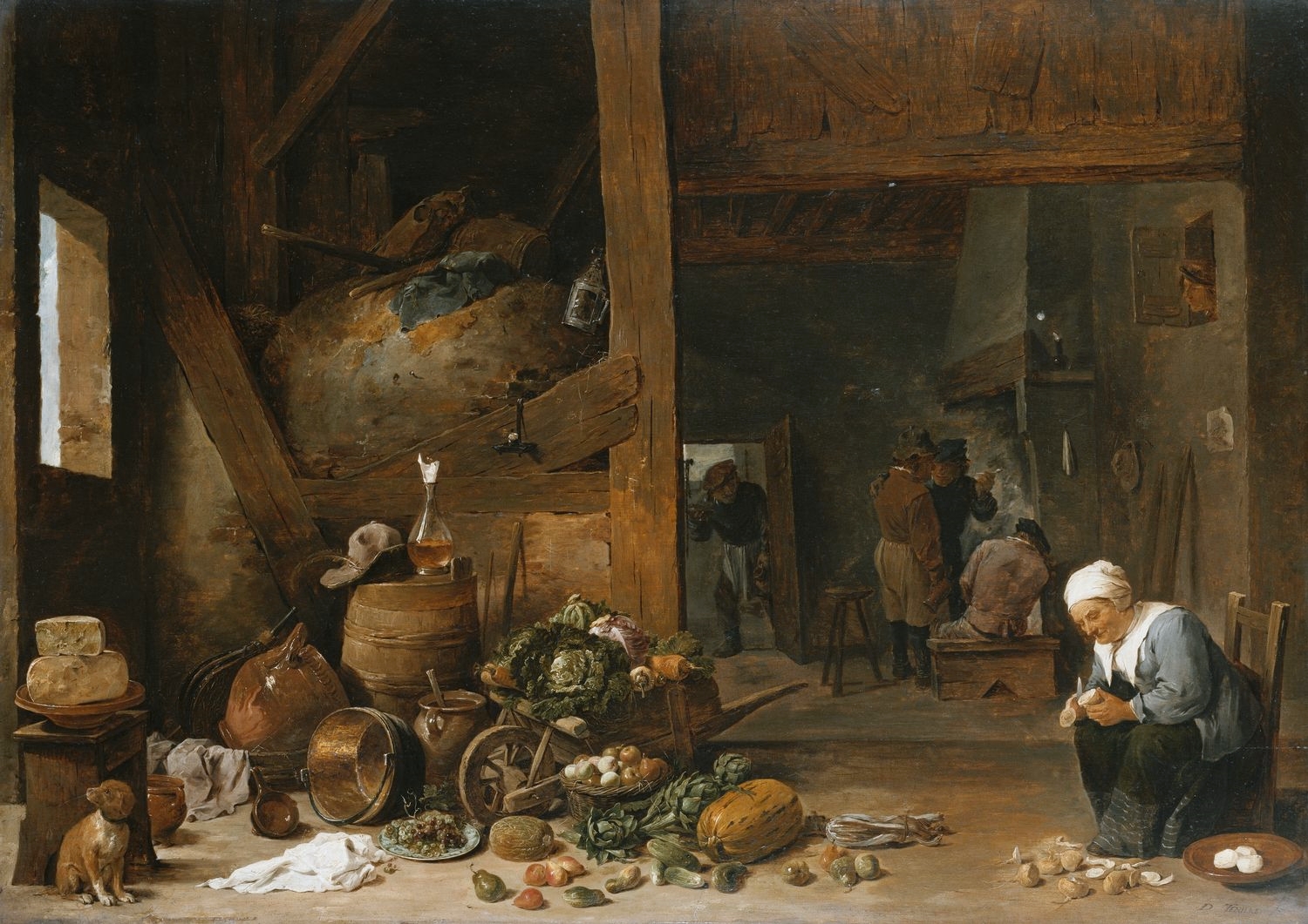 Enjoy some Damn Fine Art : David Teniers the younger. The Interior of a ...