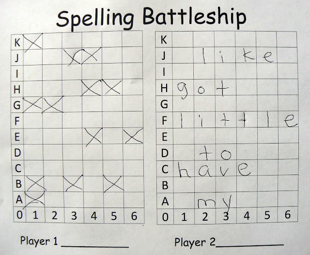E is for Explore!: Spelling Battleship