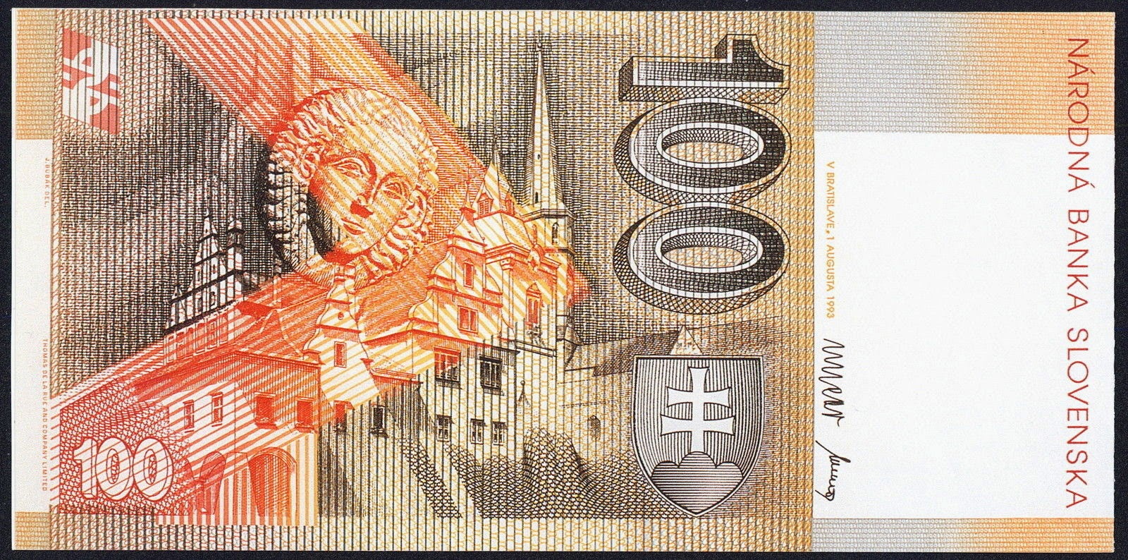 Slovakia 100 Korun banknote 1993 Madonna|World Banknotes & Coins ...