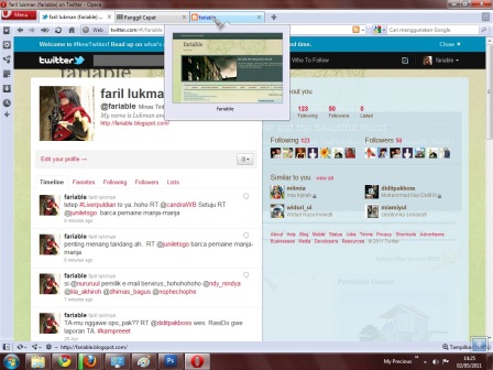 Browser Chrome, Firefox 4.0.1, Internet Explorer 9, dan Opera 11.10 ...