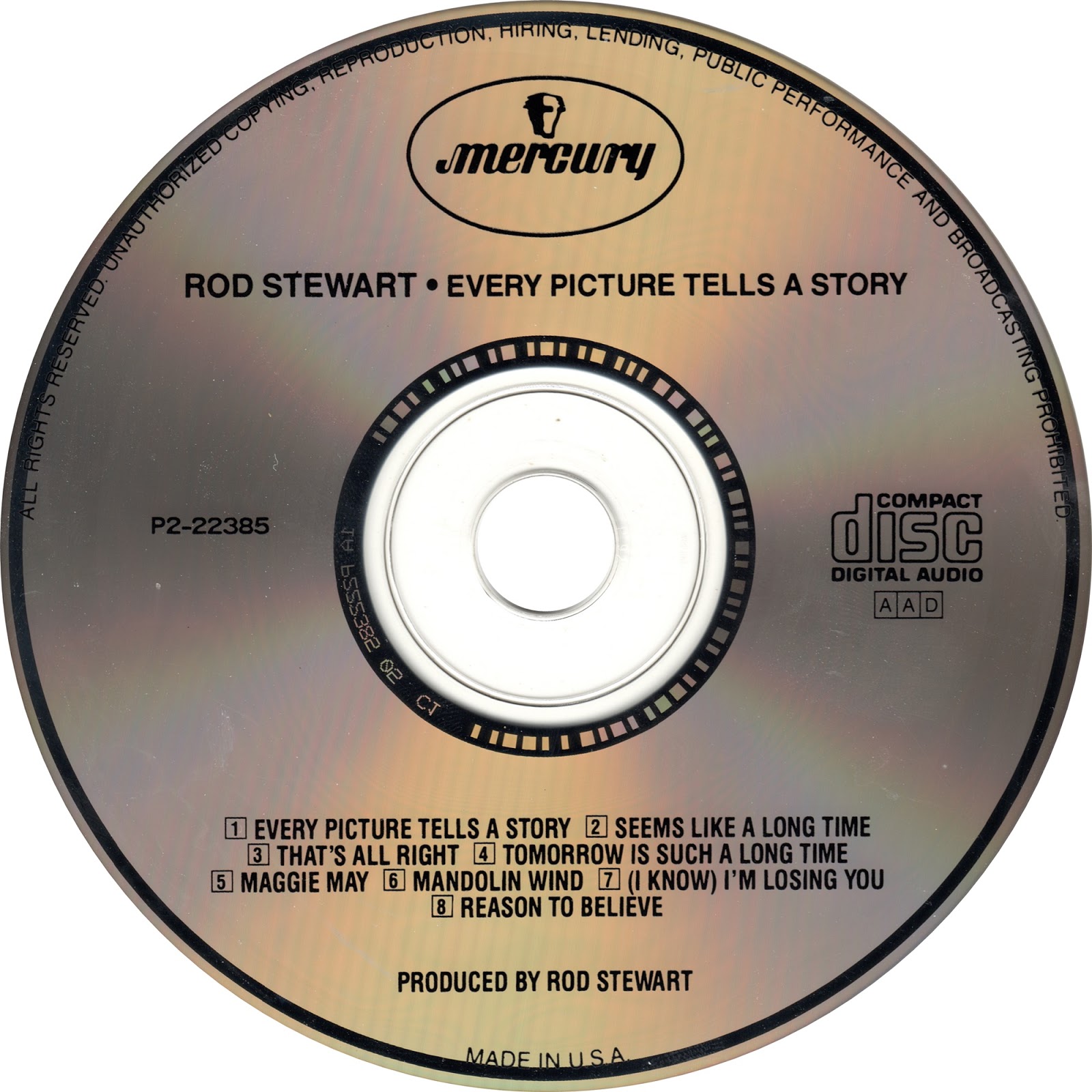 1971 Every Picture Tells A Story - Rod Stewart - Rockronología