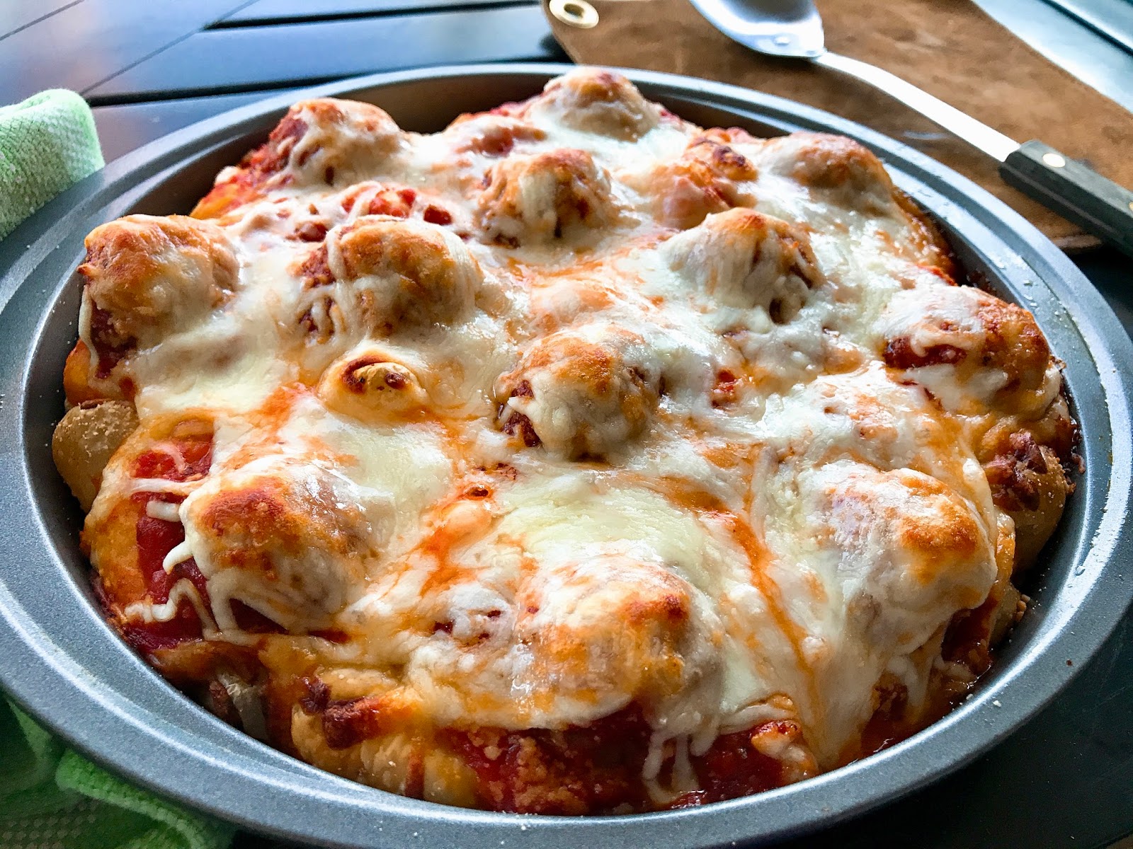 Open Faced Meatball Subs