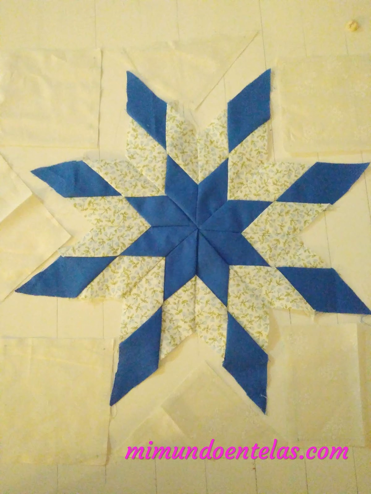 mimundoentelas.com: TUTORIAL DE PATCHWORK: ESTRELLA DE LA MAÑANA