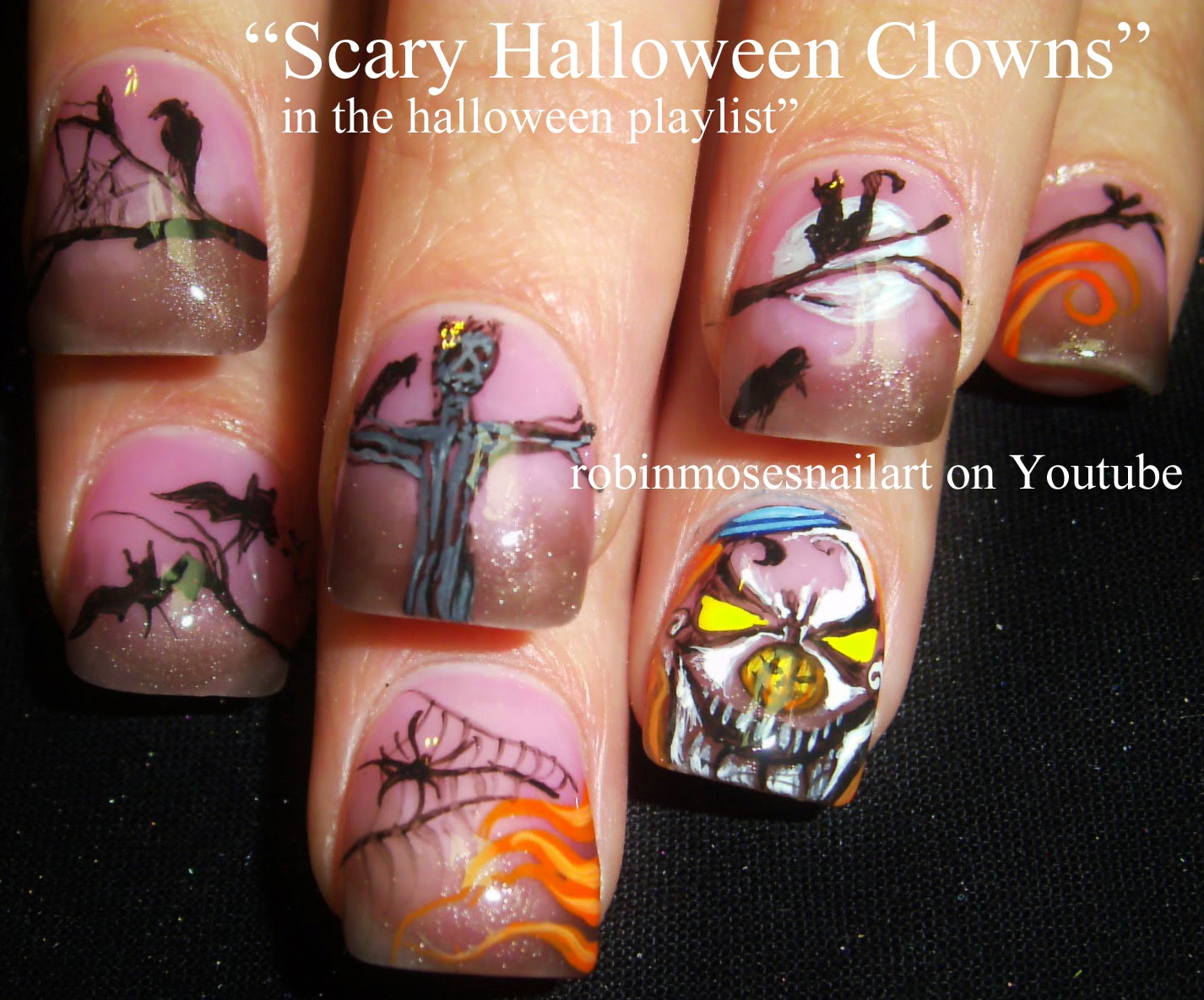 Nail Art by Robin Moses: "Scary movie nails" "horror film nails" "scary ...