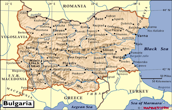 MAPS OF BULGARIA