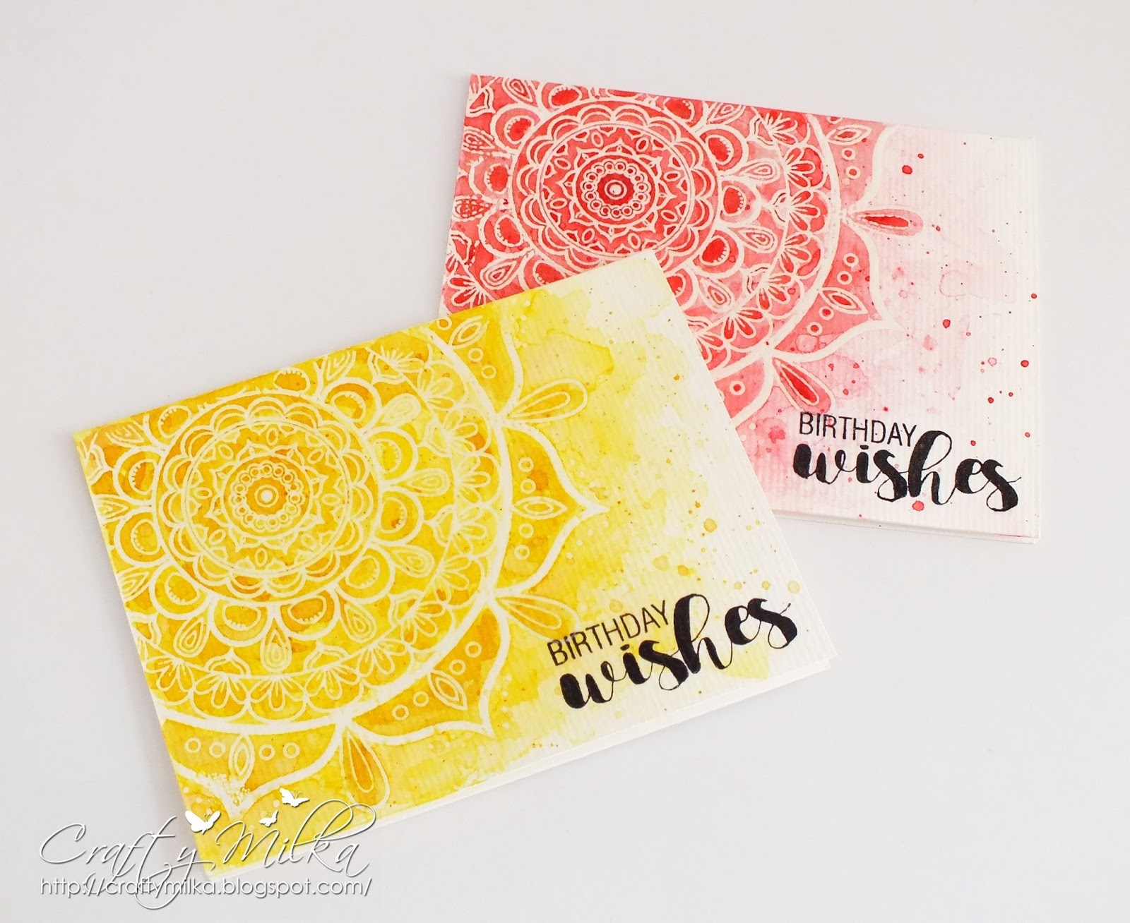 Crafty Milka: Mandala Birthday Cards