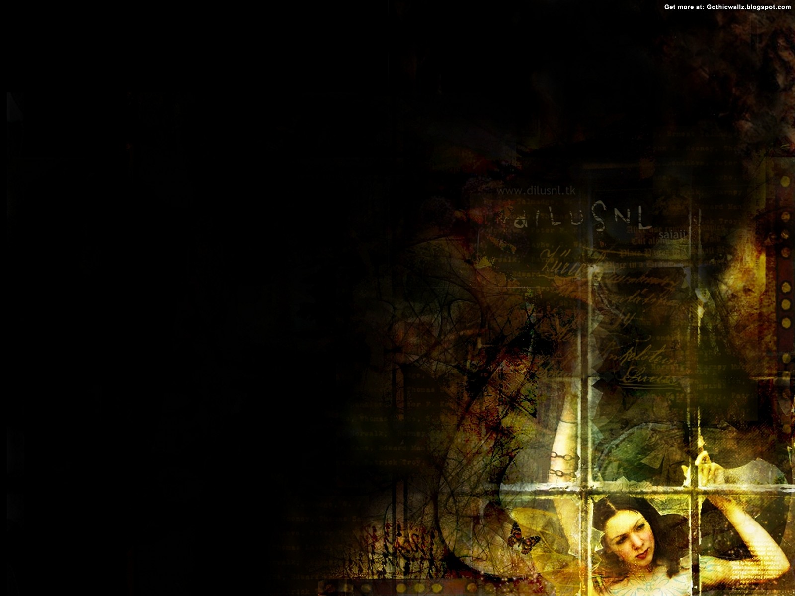 Trapped Girl on the darkness | Scary Wallpapers