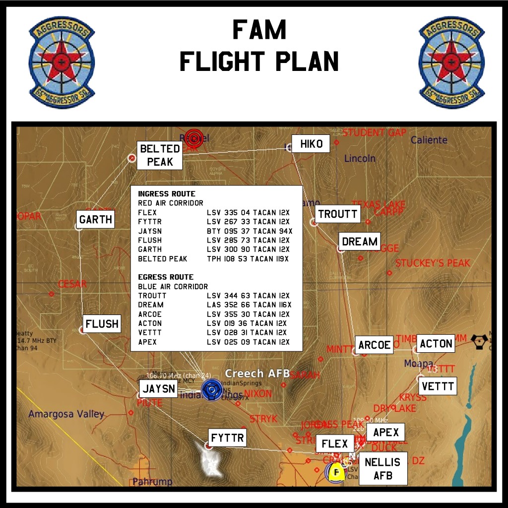 ALLIED FLYING FORCE: MISION NTTR FAM (F-5E Agressors Training BFM Campaign)