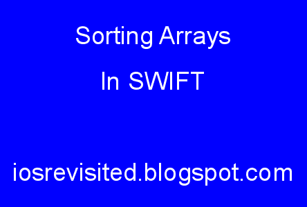 Sorting Arrays in Swift 4 - iOS 11 - Swift 4 Tutorials W3Schools