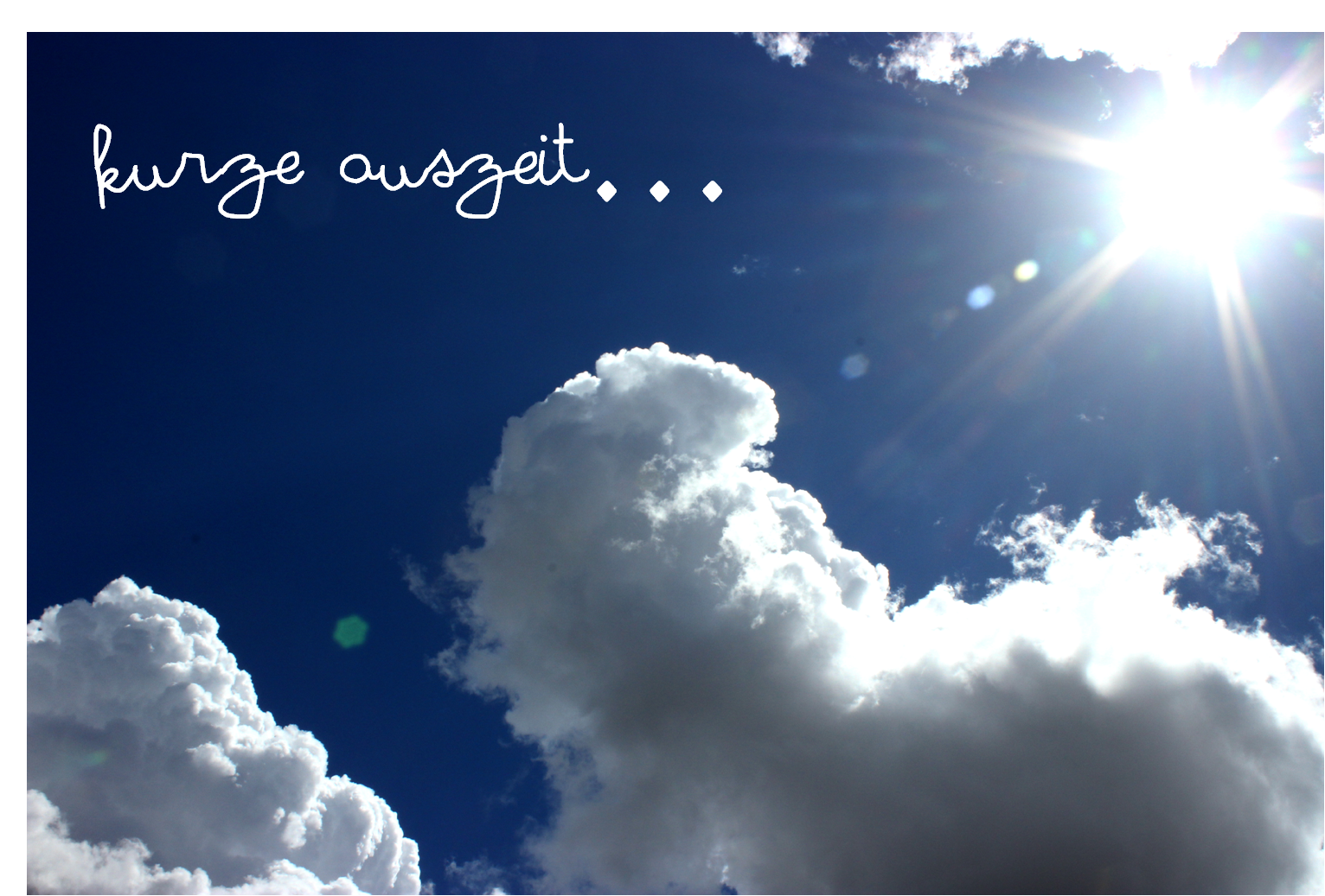 Elbekind: Kurze Auszeit auf der Insel.