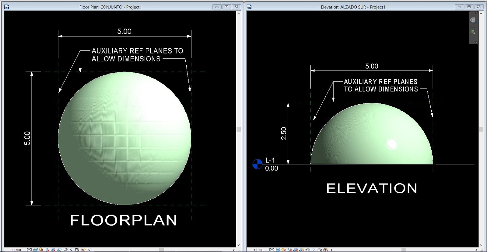 REVIT WINDSURFER: HOW TO DIMENSION CURVED SHAPES IN REVIT