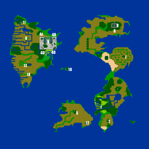 Mapas de Farmeo: Final Fantasy III Mapa guia