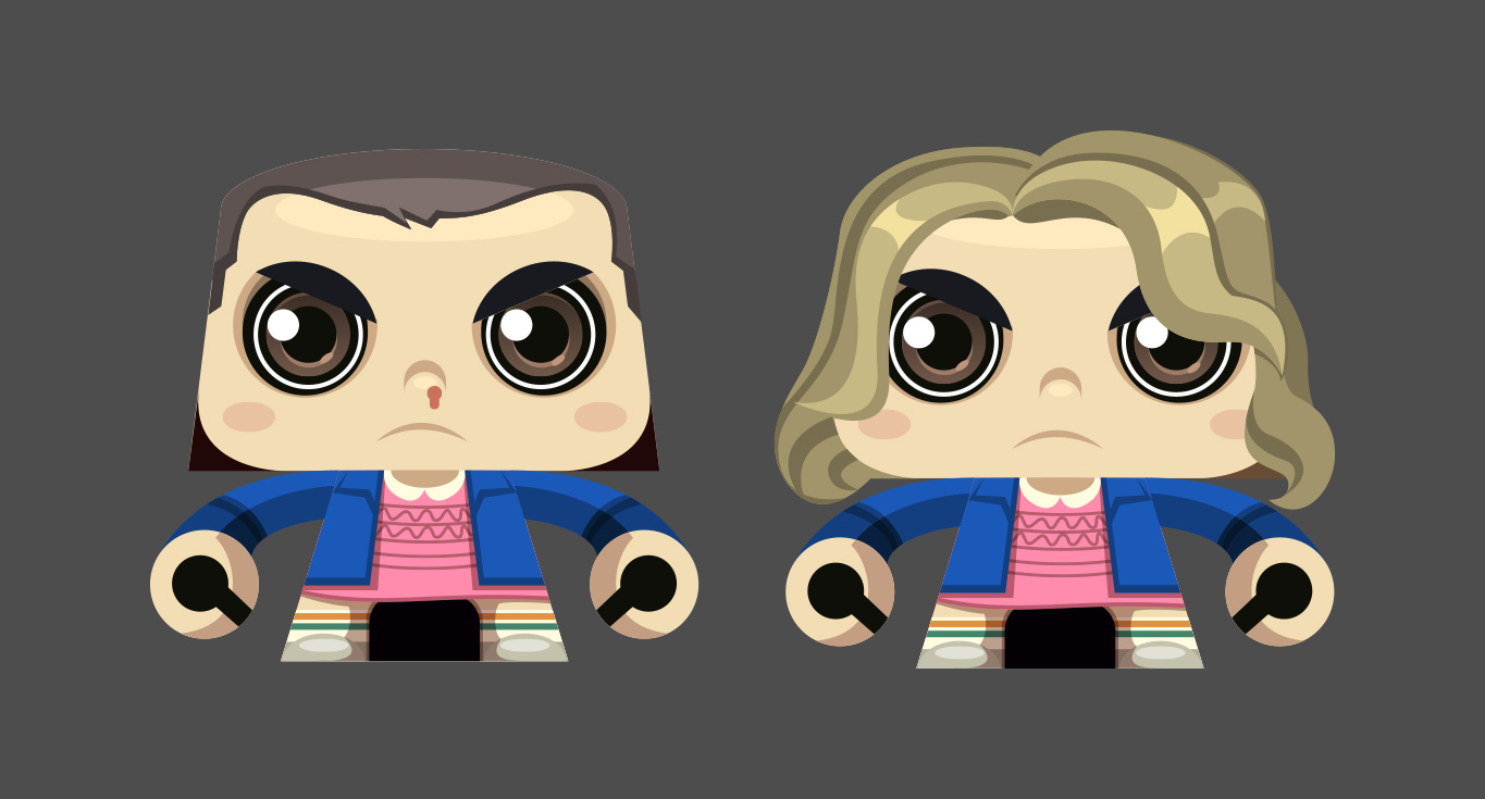 Mini Papercraft: Eleven / Stranger Things