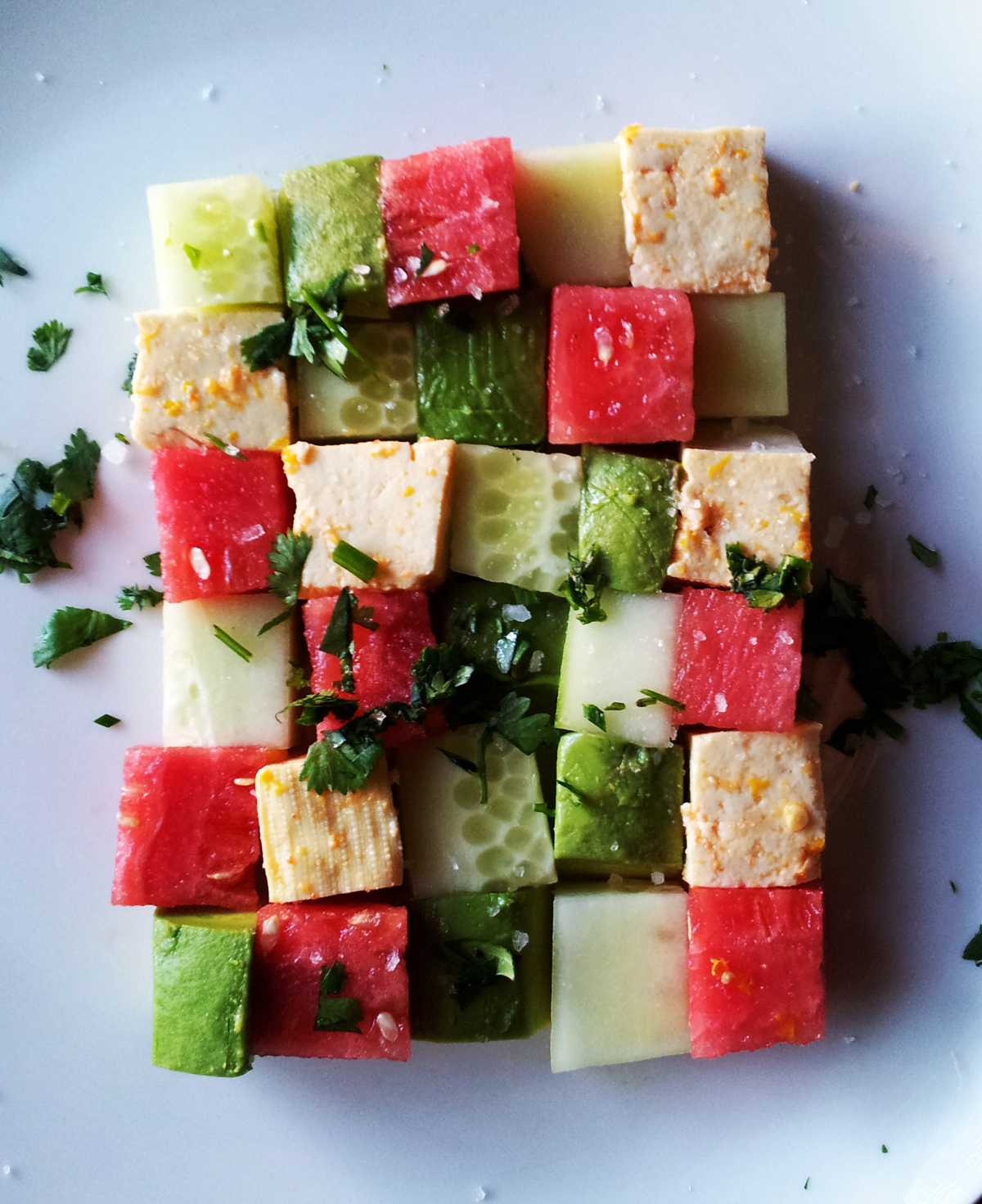 A Profound Hatred of Meat: Watermelon, Avocado & Tofu Ceviche