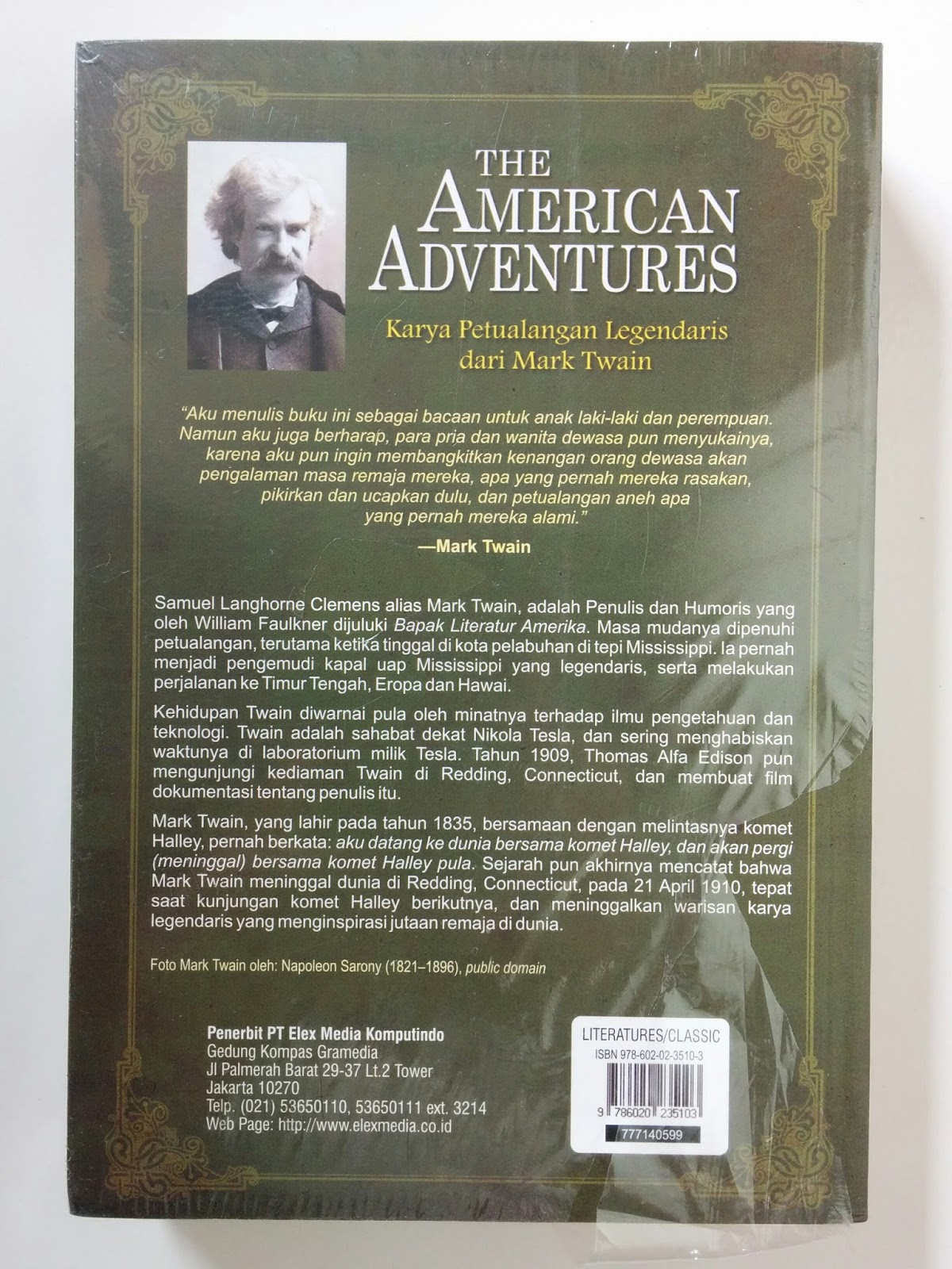 The American Adventures - Karya Petualangan Legendaris dari Mark Twain ...