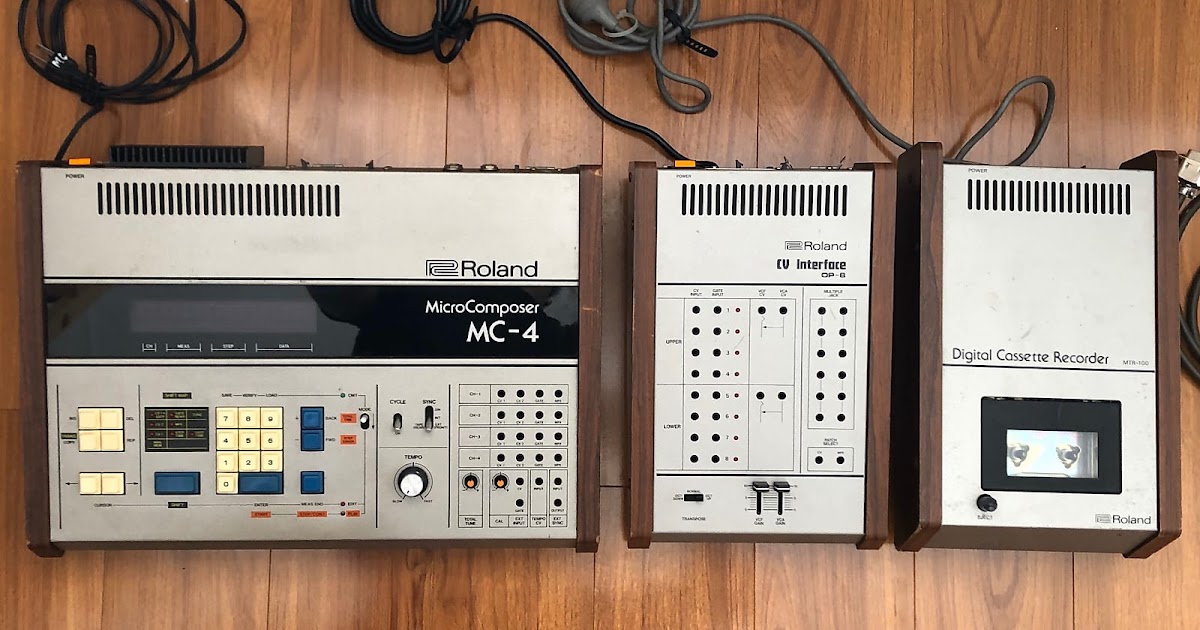 MATRIXSYNTH: Roland MicroComposer MC-4b + CV Interface OP-8 + Digital ...