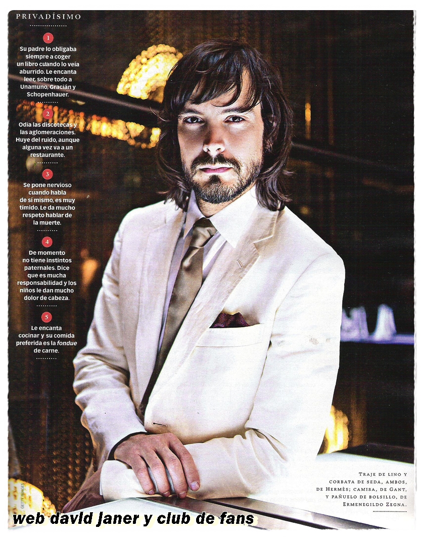 club de fans David Janer: David Janer en la revista XLSemanal ...