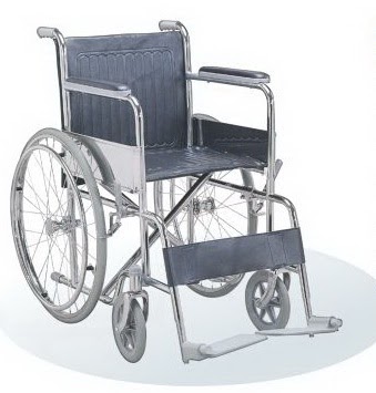 Kursi Roda Standar GM13100M - Bisa Ditambahkan Tiang Infus - Toko Medis ...