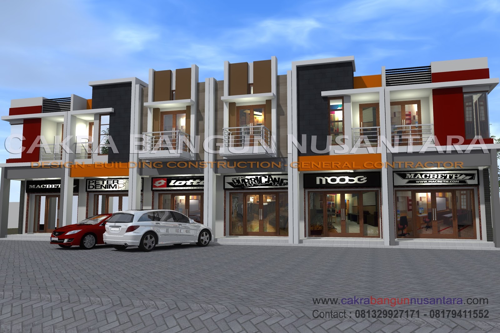 44 Konsep Terkini Desain Fasad Ruko 2 Lantai