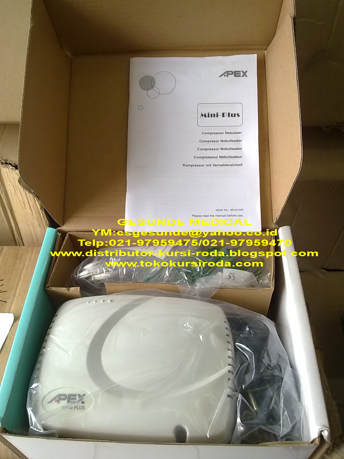 Nebulizer APEX MINI-PLUS - Toko Medis Jual Alat Kesehatan
