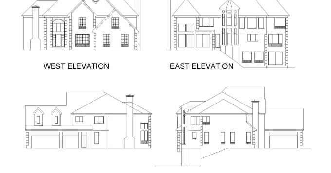 Draw Architectural 2D Elevations And Floorplans | Architecture & Floor ...