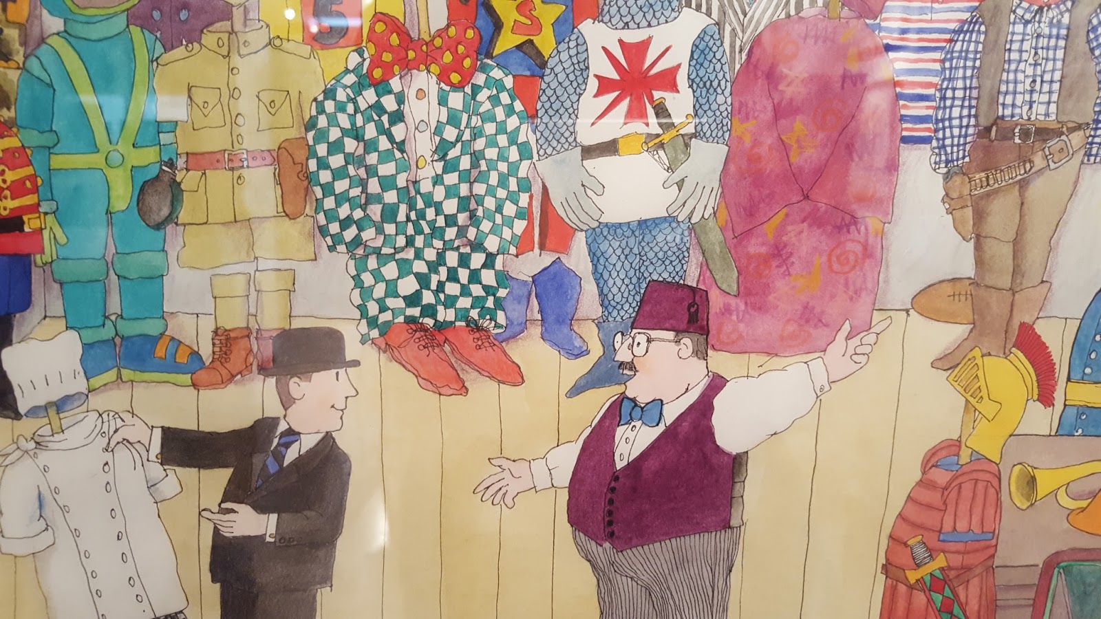 Evans is a place on Earth: As if by magic the shopkeeper appeared.