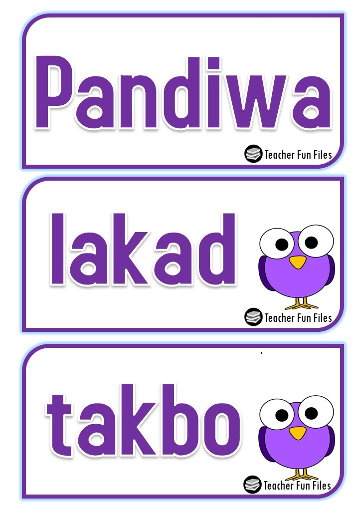Teacher Fun Files: Pandiwa Flashcards