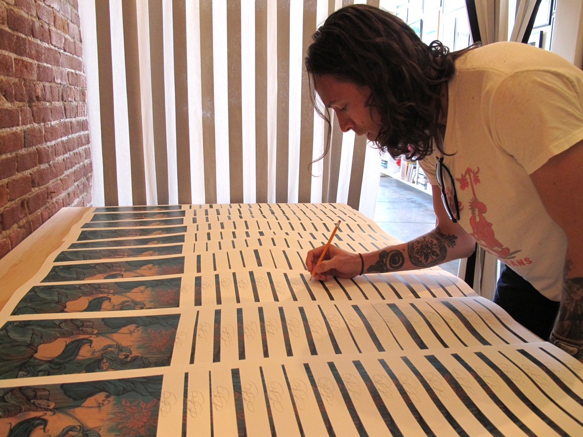 INSIDE THE ROCK POSTER FRAME BLOG: Spilling/Spinning Print by Brandon ...