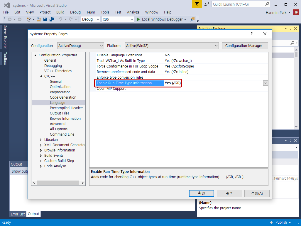 topazus-dev: SystemC with Visual Studio 2015