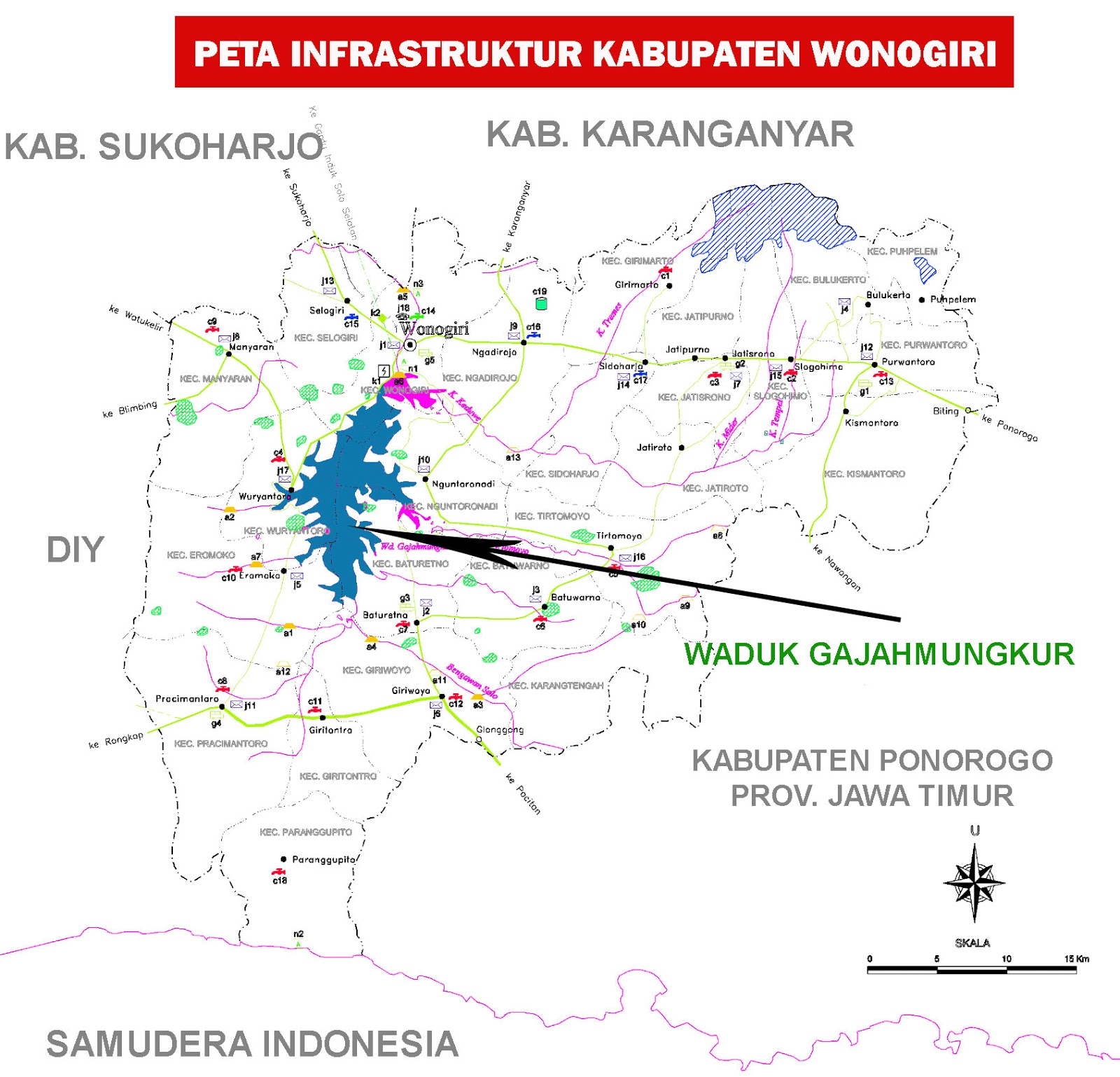 Peta Kabupaten Wonogiri - Web Sejarah