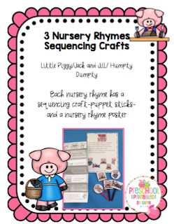 Nursery Rhymes Sequencing Crafts 1 (This Little Piggy-Jack and Jill ...