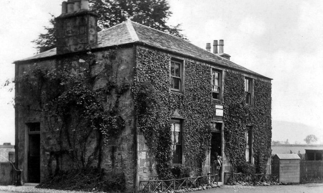 Tour Scotland: Old Photograph Post Office Arden Loch Lomond Scotland