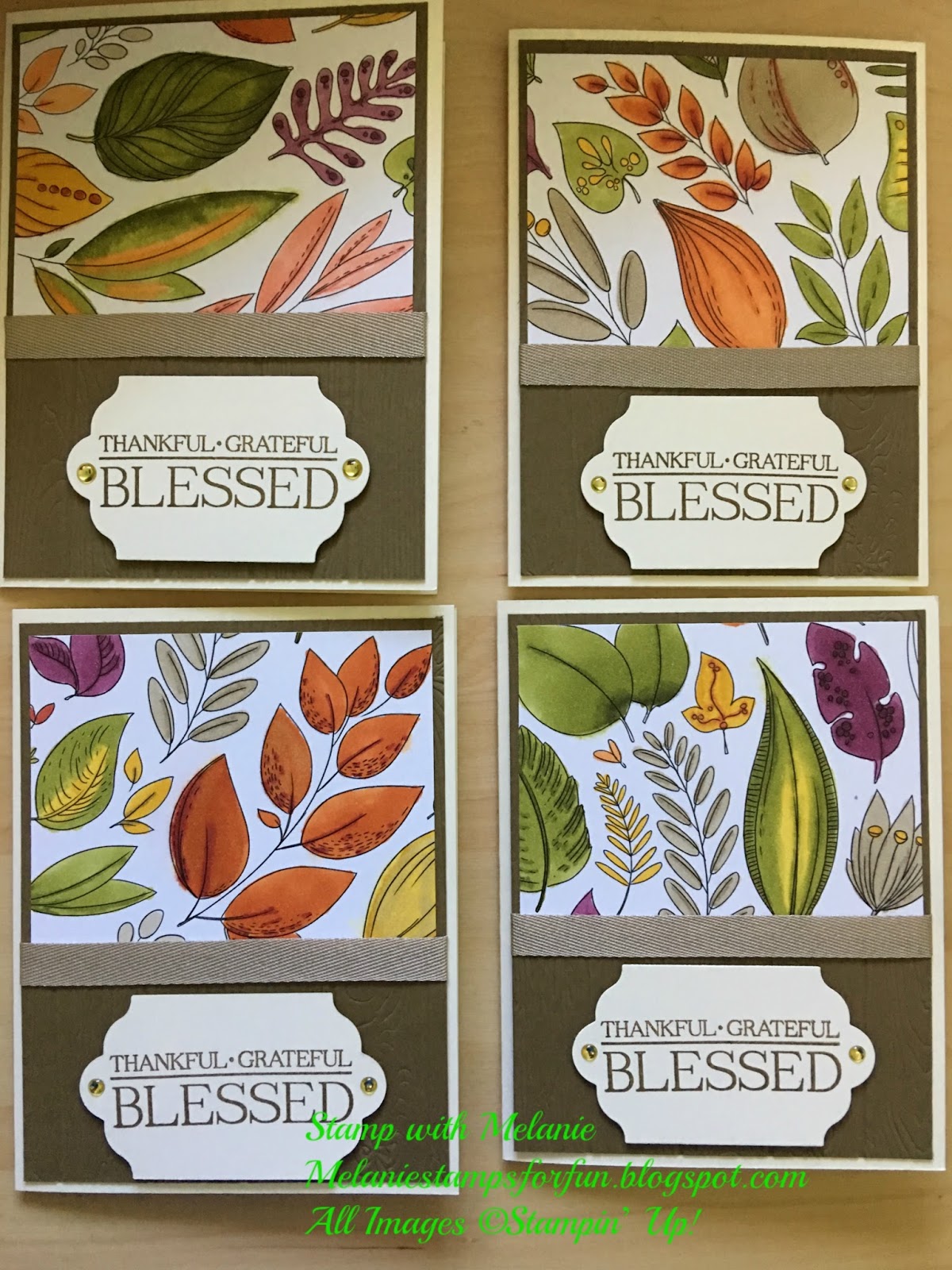 Stamp With Melanie: Thankful Grateful Blessed