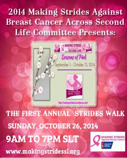 1ST ANNUAL MAKING STRIDES AGAINST BREAST CANCER ACROSS SECOND LIFE ...