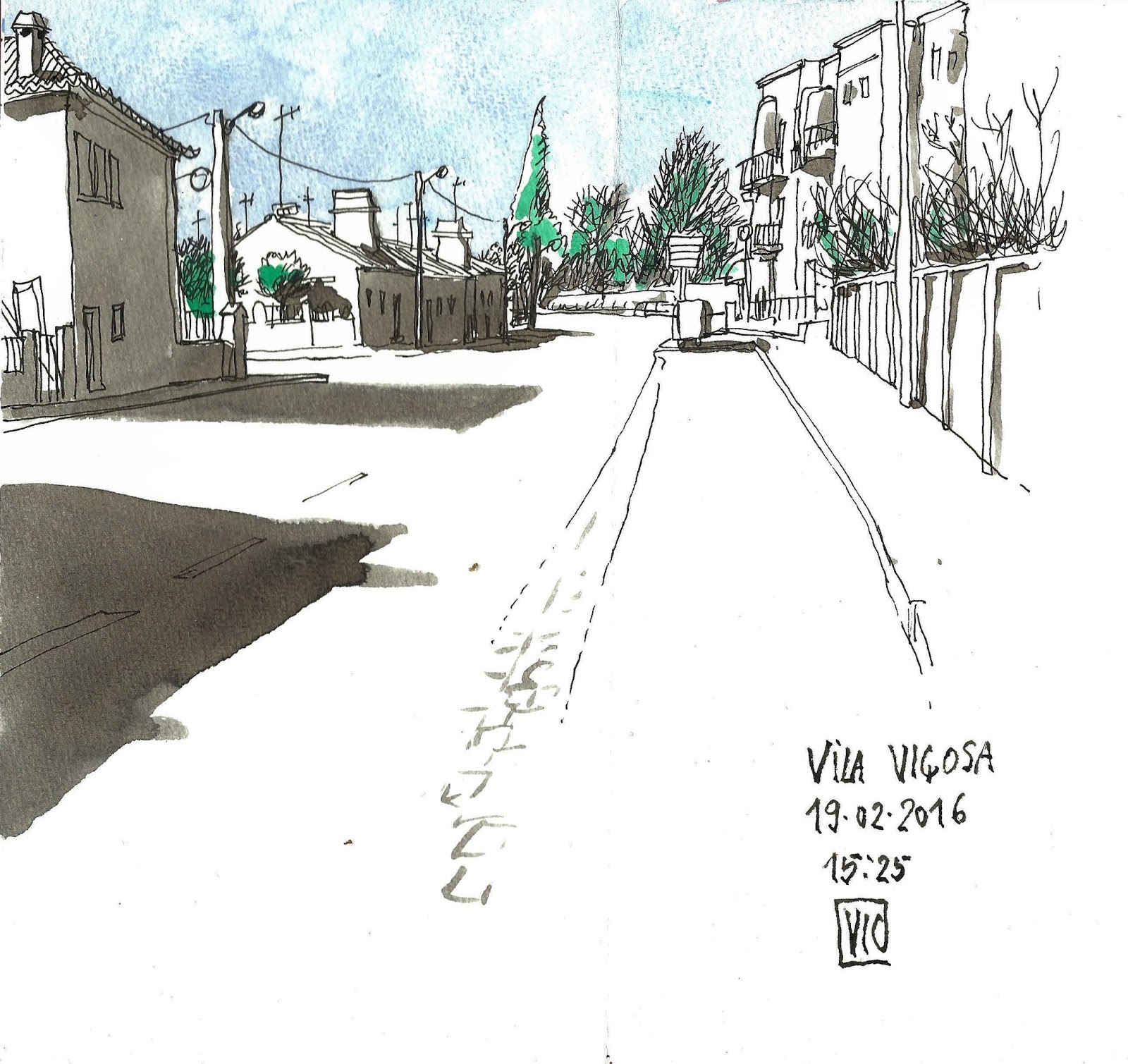 Urban Sketchers Portugal: A MINHA RUA