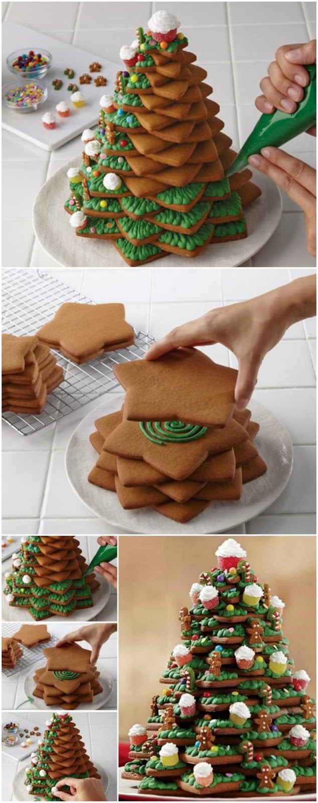 How To Make An Amazing 3D Cookie Christmas Tree - Cooking Ideas 2