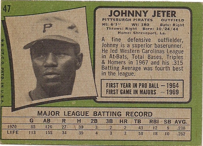 Johnny Jeter (baseball) - Alchetron, the free social encyclopedia