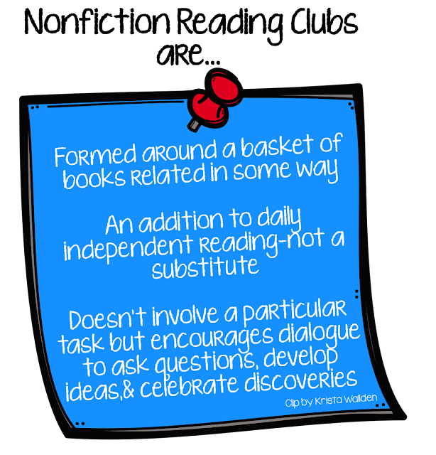 Reading Workshop: Unit 6 Nonfiction Reading Clubs - 3rd Grade Pad