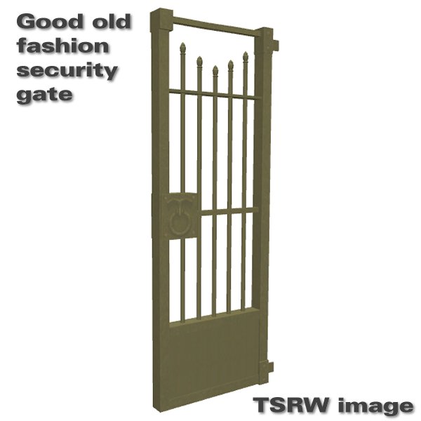 Simming in Magnificent Style: Good old fashion security gate