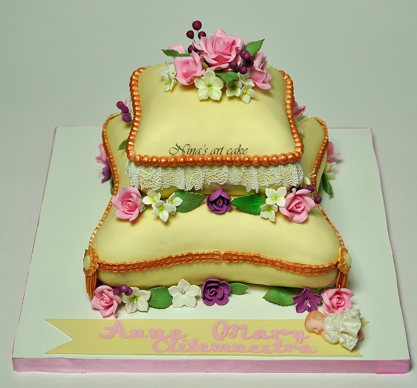 Nina's Art Cake: Tort botez pentru Anne Mary