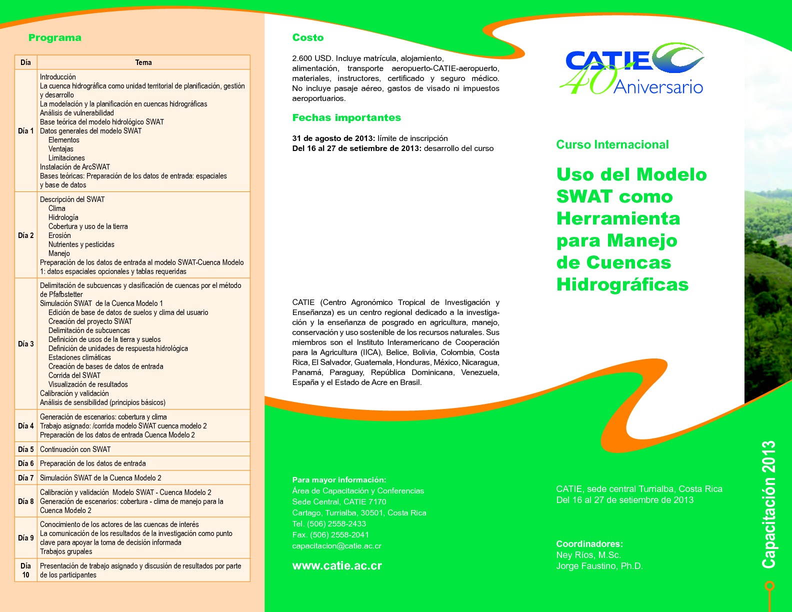 Programa Sustentabilidad Ambiental: Curso Internacional "Uso del Modelo ...