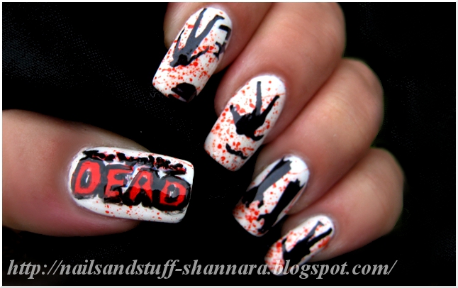 Nails and Stuff: Nail Art: The walking Dead.