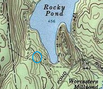 Rock Piles: Outlet of Rocky Pond - Hollis NH