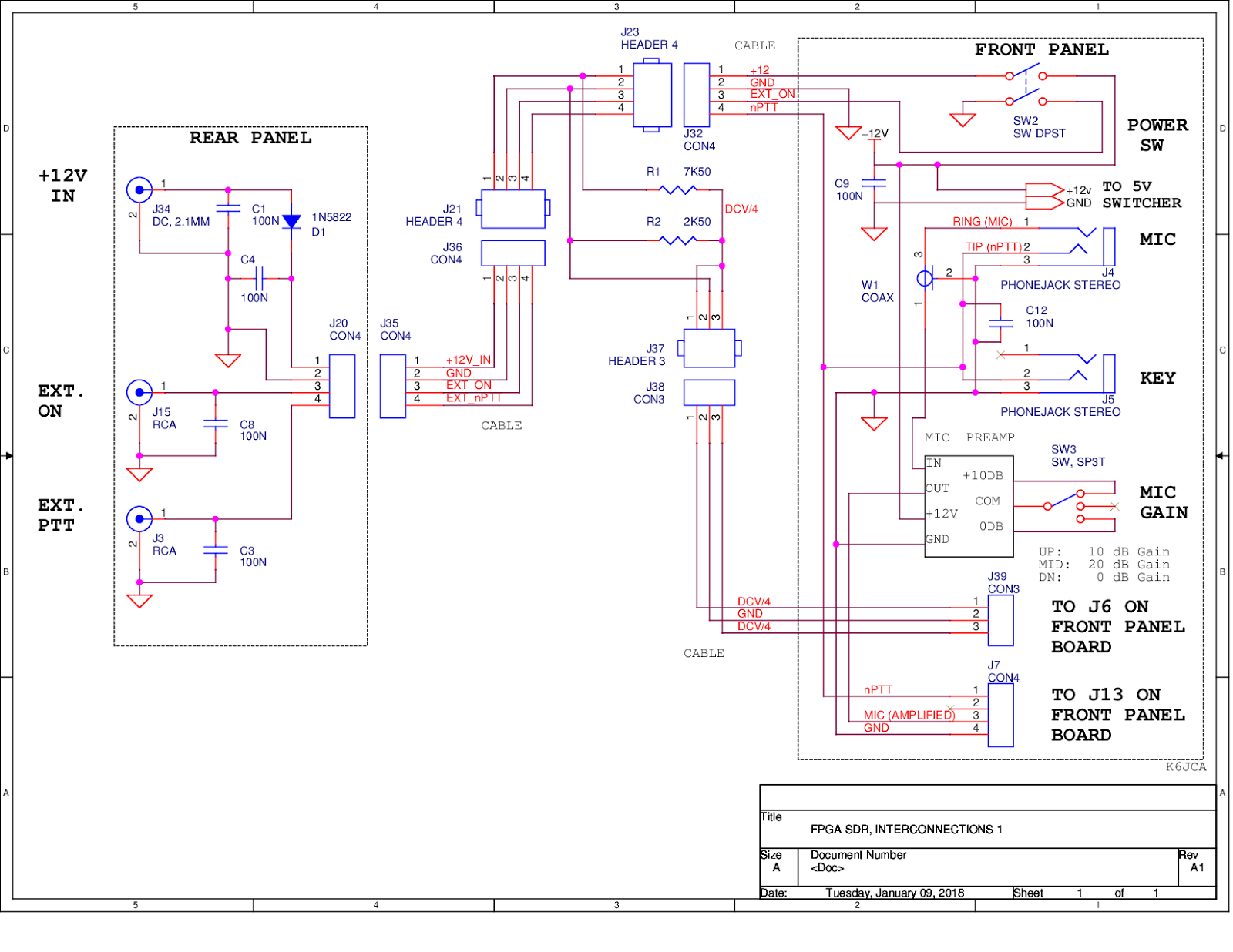 K6JCA: An FPGA SDR HF Transceiver, Part 8 -- Front Panel, Rear Panel ...