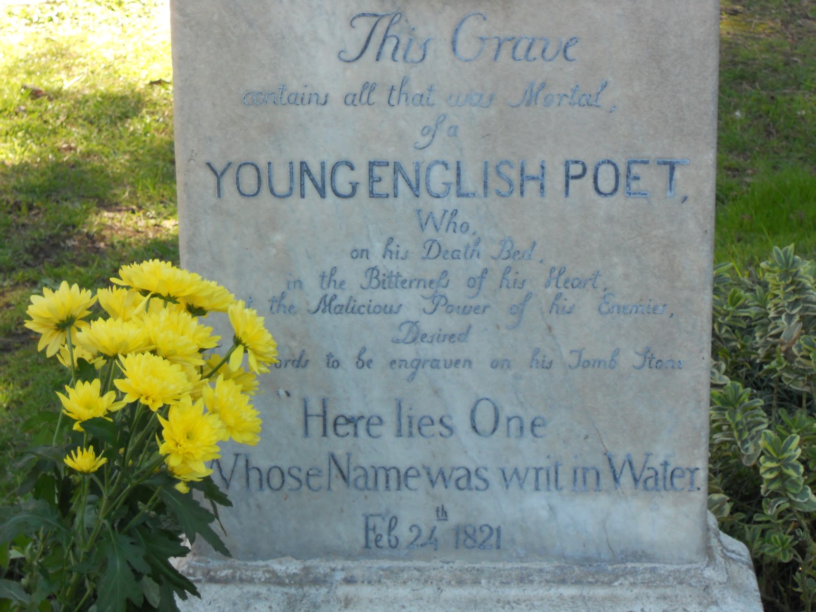 Leo's Learning Blog: The English (Poets) Graveyard in Rome